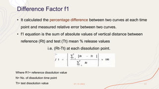 ANOVA AND F1,F2 SIMILARITY AND DISSIMILARITY FACTORS | PPTX