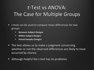 Anova lecture | PPT