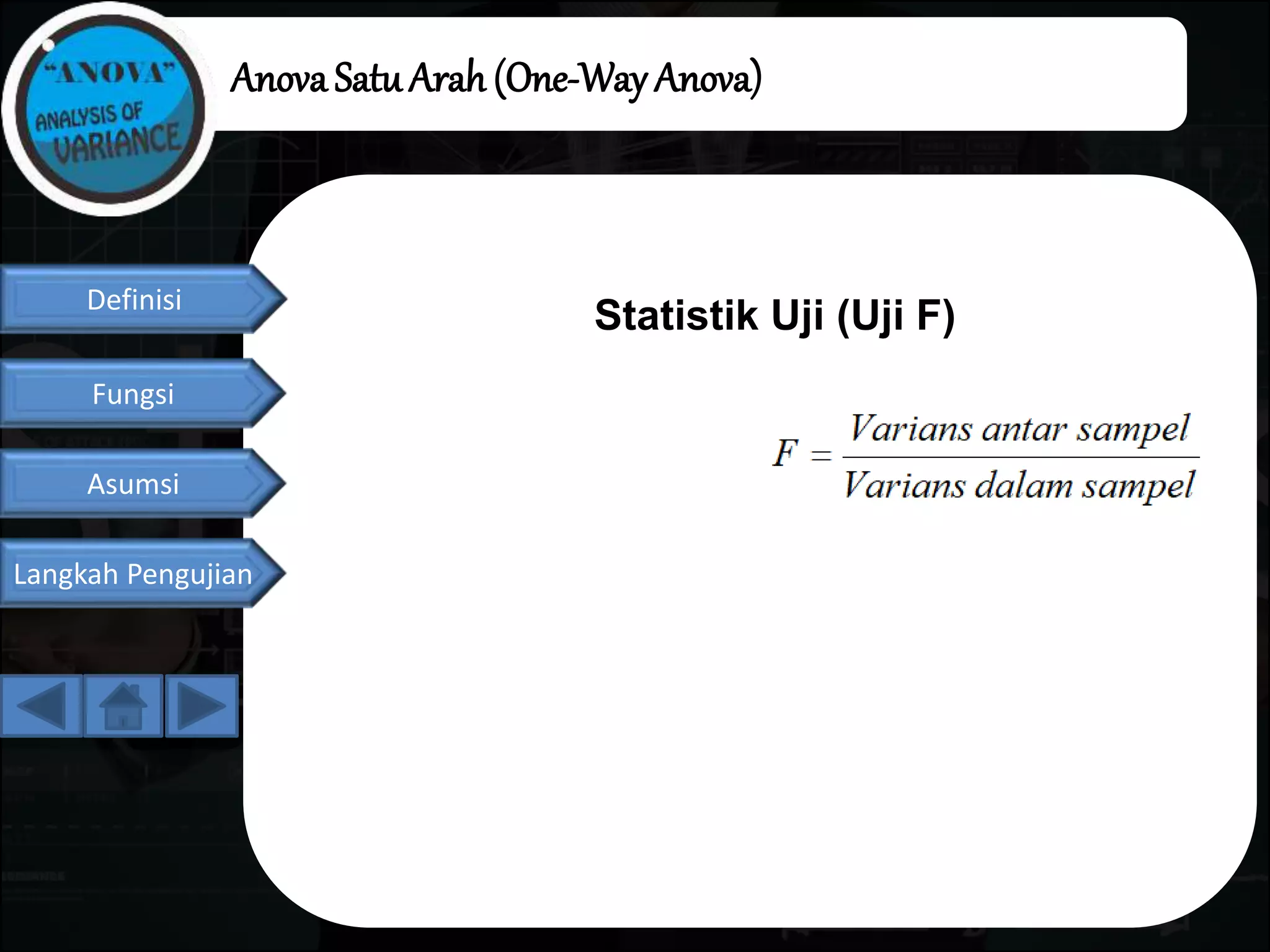 Anova (Analysis of Variance) | PPTX
