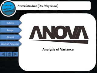 Anova (Analysis of Variance) | PPTX
