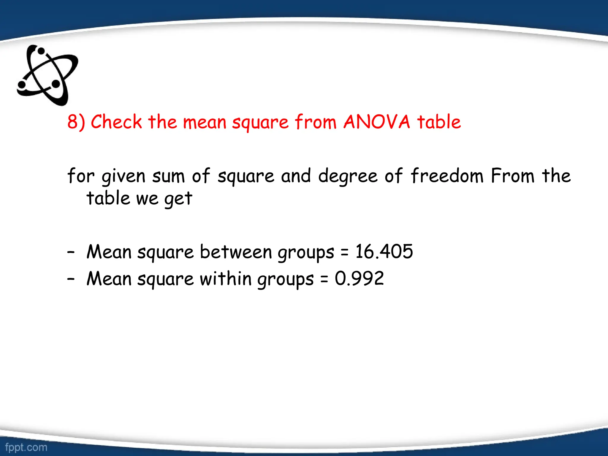 anova & analysis of variance pearson.ppt | Science
