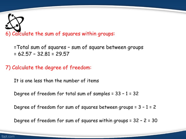 anova & analysis of variance pearson.ppt | Science