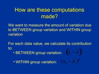 Anova (Analysis of variation) | PPT
