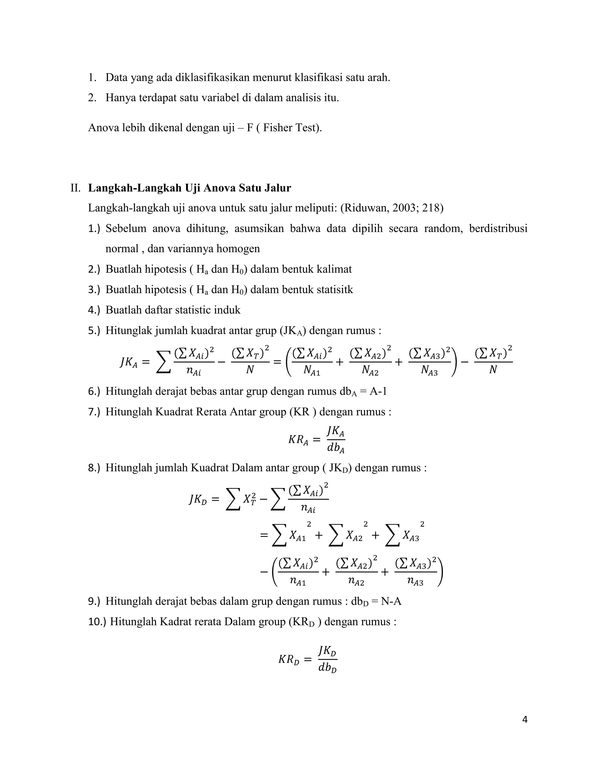 Anova satu jalur | DOCX