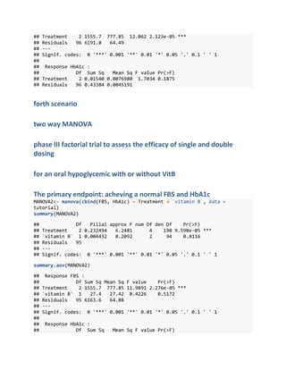 Anova , ANCOVA, MANOVA and MANCOVA for the very beginners | PDF