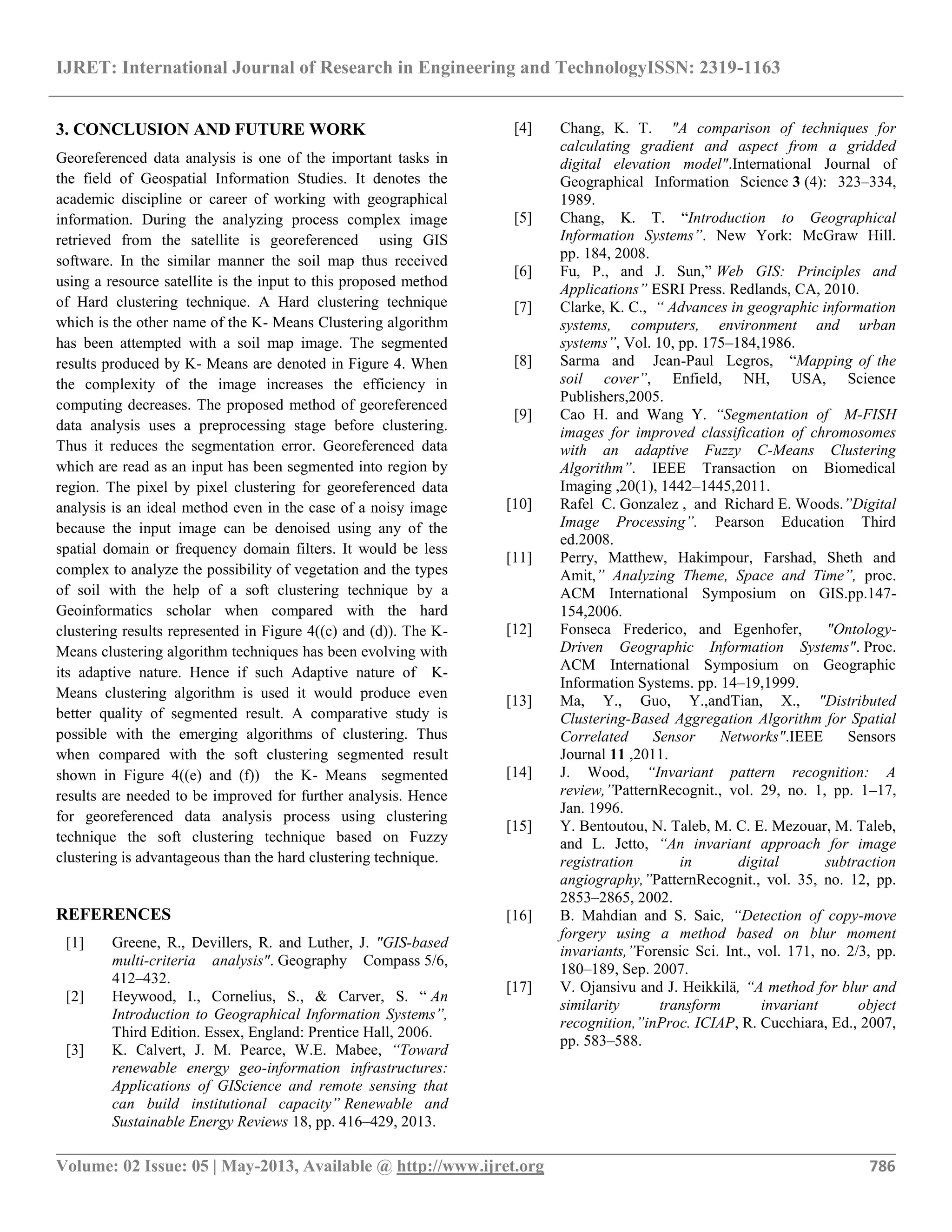 A novel approach for georeferenced data analysis using soft clustering algorithm | PDF