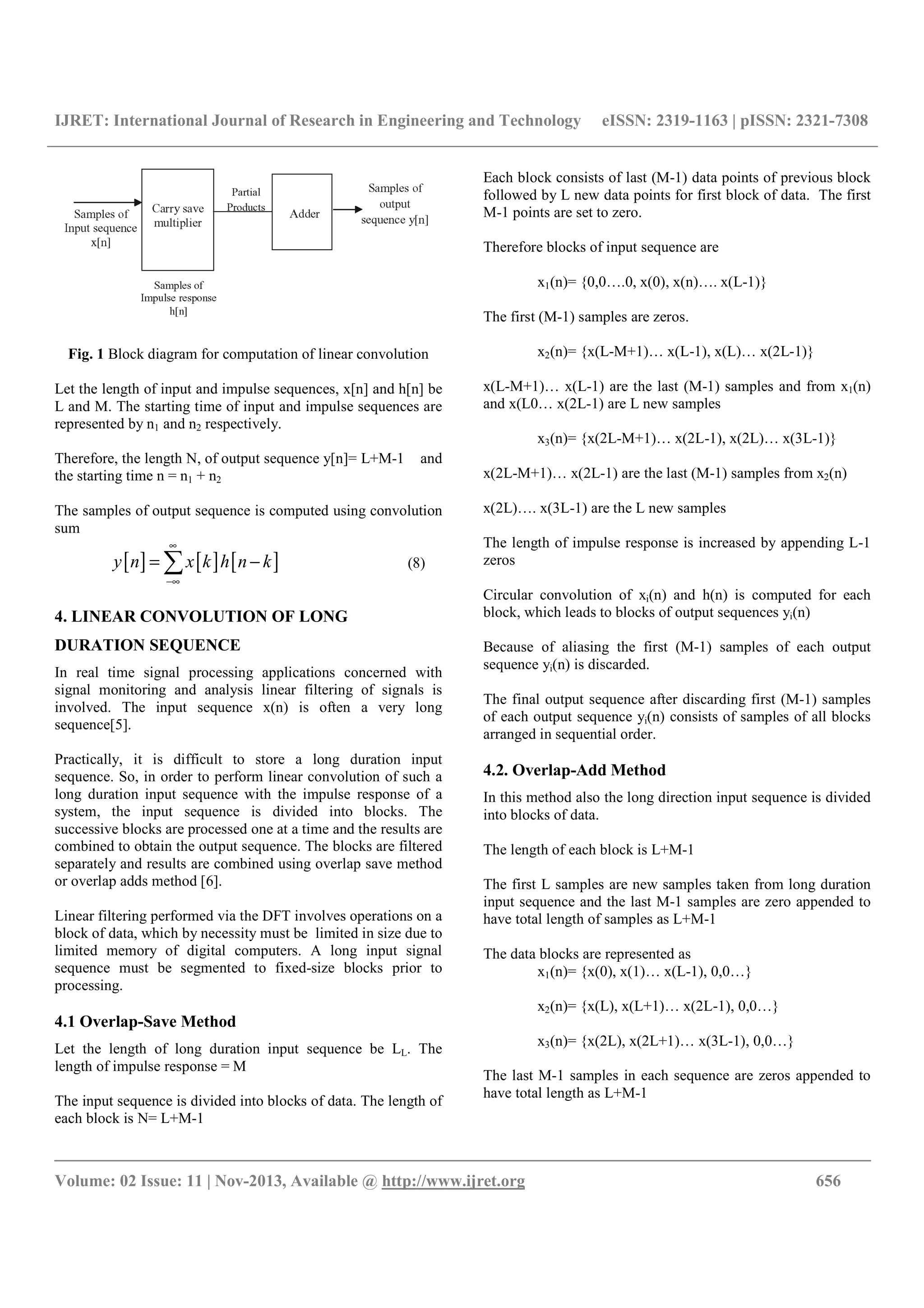 A novel approach for high speed convolution of finite | PDF