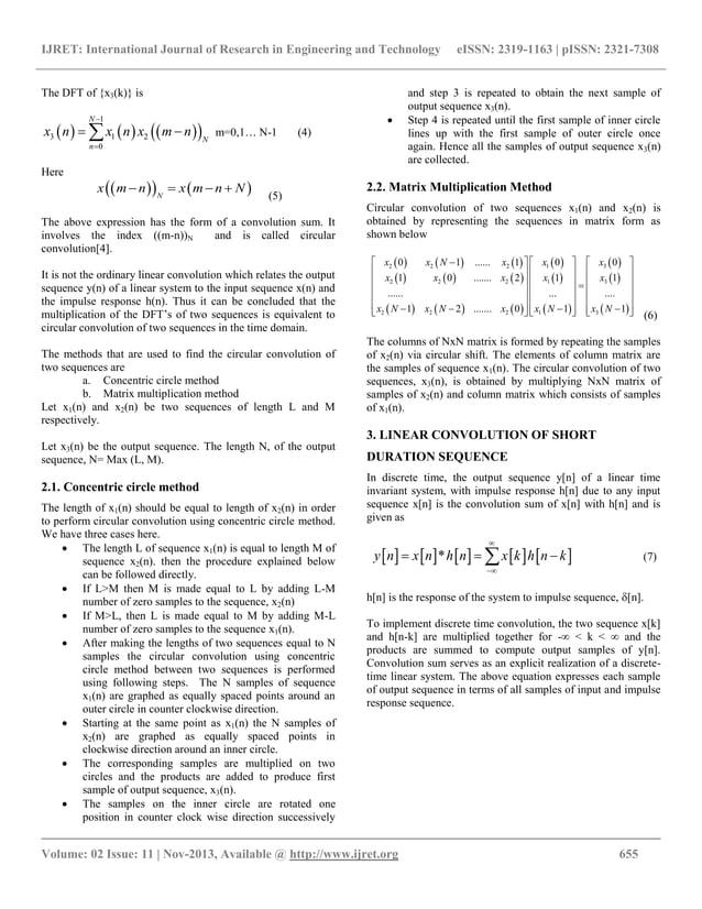 A novel approach for high speed convolution of finite and infinite length sequences using vedic ...