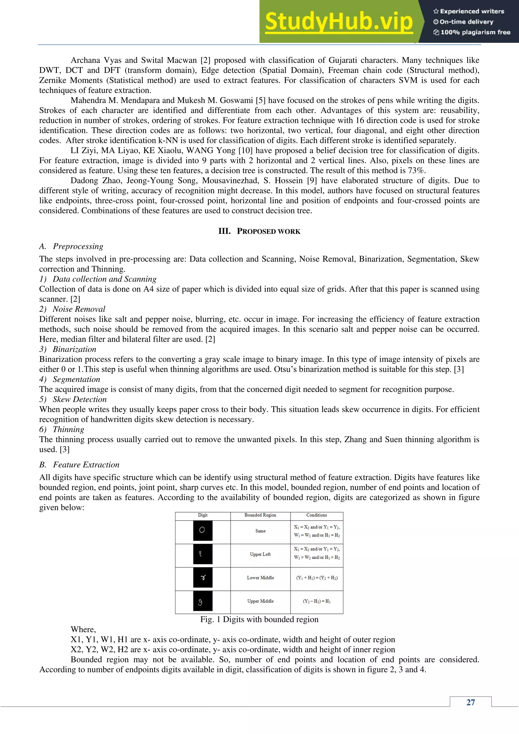 A Novel Approach To Recognize Handwritten Gujarati Digitspdf Computing Technology And Computing