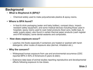 CLARITY BPA: a Novel Approach to study EDCs | PPT