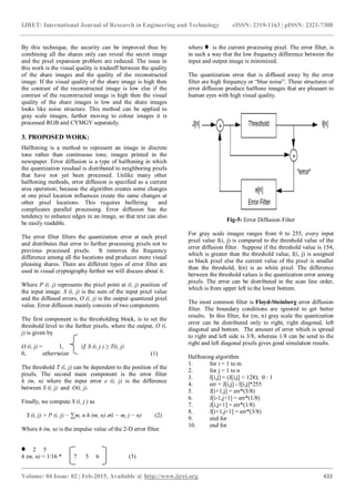 A novel cryptographic technique that emphasis visual quality and efficieny by floyd steinberg ...