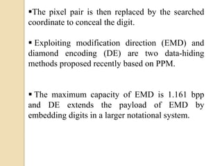 A novel data embedding method using adaptive pixel | PPTX