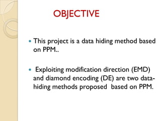 A novel data embedding method using adaptive pixel | PPTX