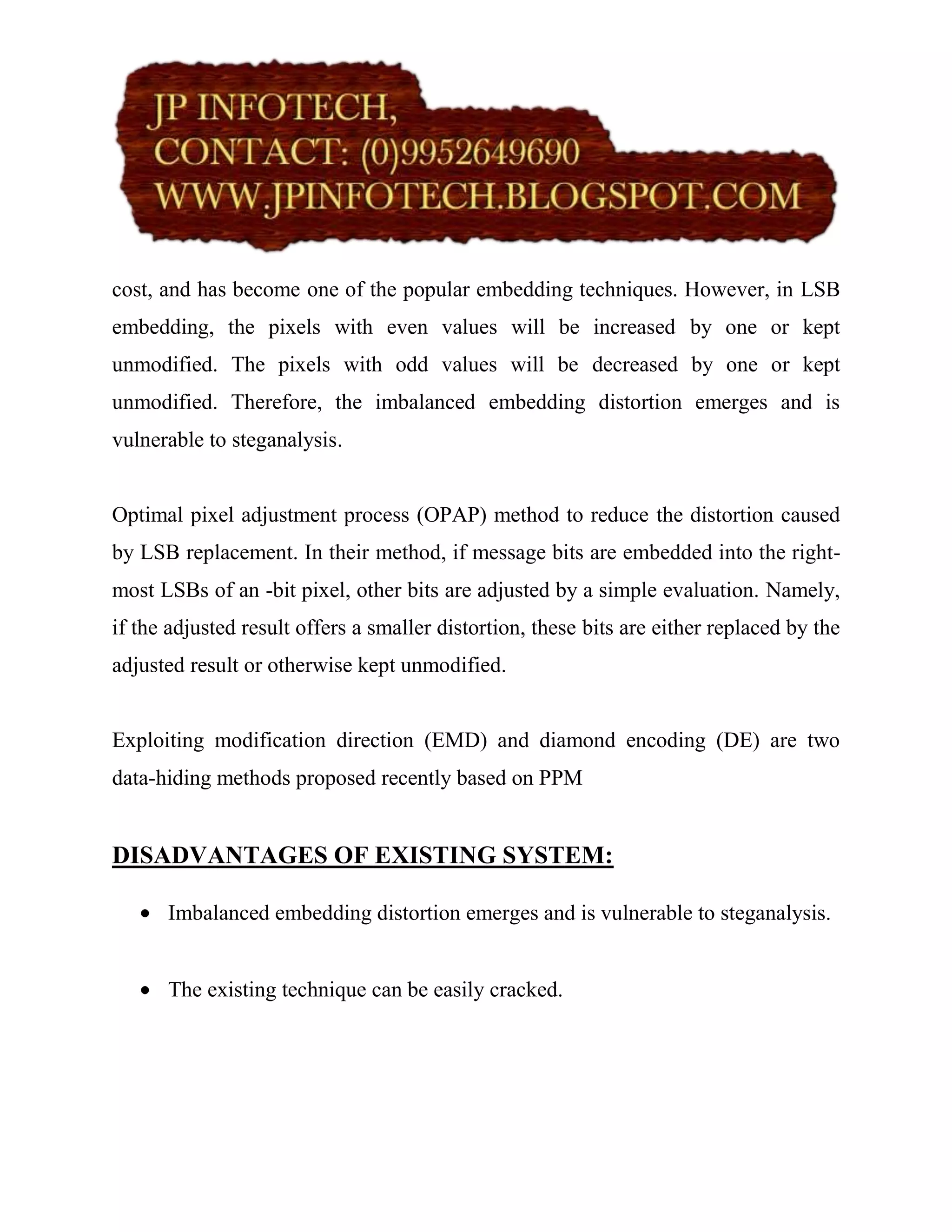 A novel data embedding method using adaptive pixel pair matching | DOCX