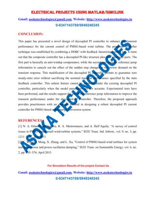 A Novel Design of PI Current Controller for PMSG-based Wind Turbine Considering Transient ...