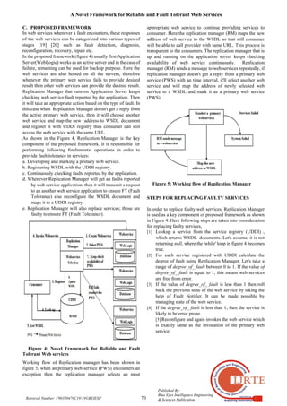 A Novel Framework for Reliable and Fault Tolerant Web Services | PDF