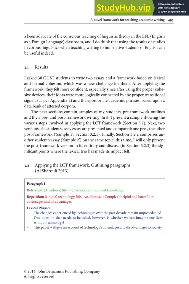 A Novel Framework For Teaching Academic Writing | PDF