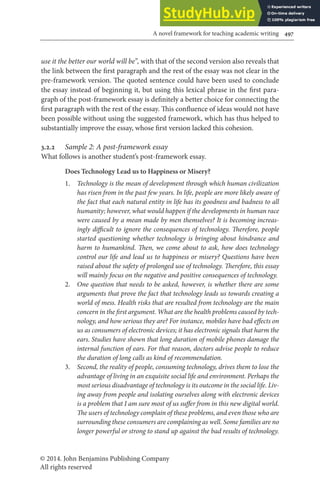 A Novel Framework For Teaching Academic Writing | PDF