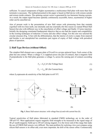A Novel Hall Effect Sensor Using Elaborate Offset Cancellation Method | PDF | Chemistry | Science