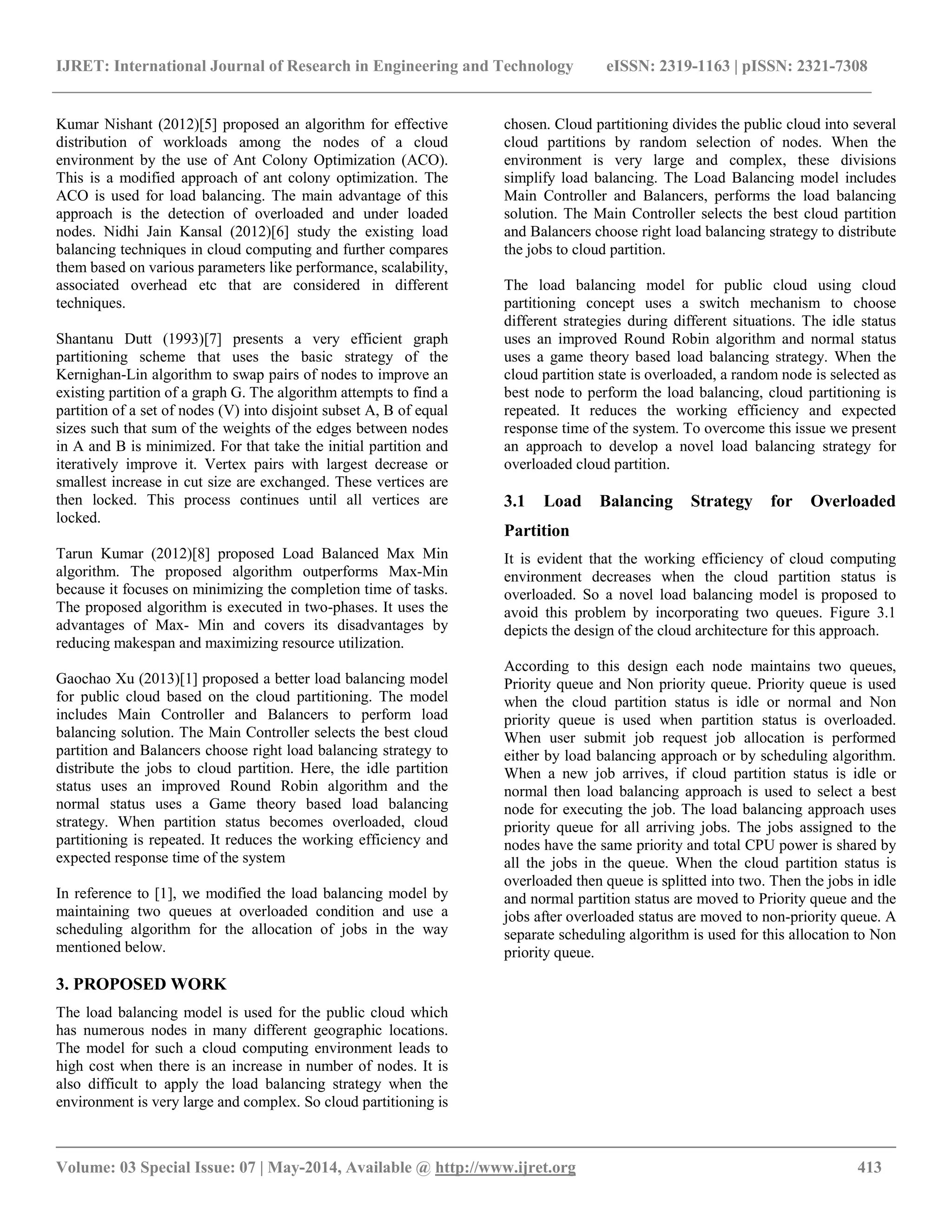 A novel load balancing model for overloaded cloud | PDF