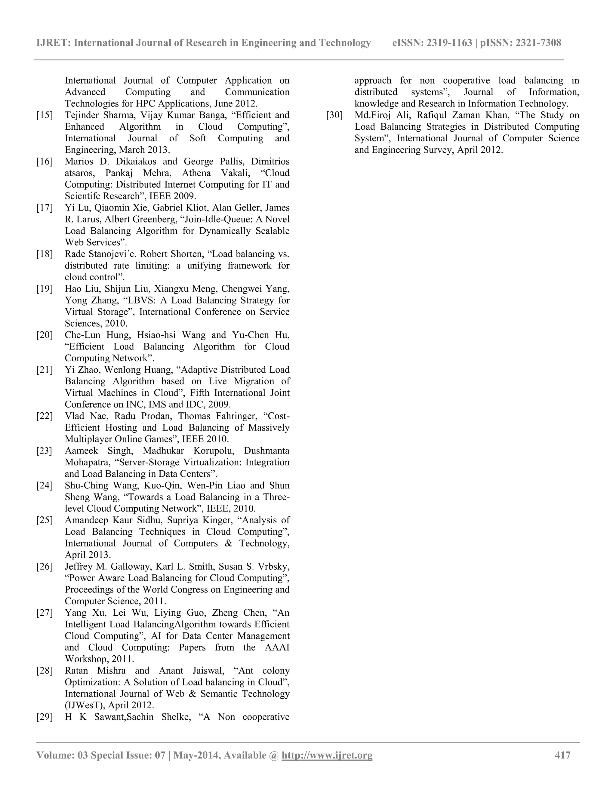 A novel load balancing model for overloaded cloud | PDF