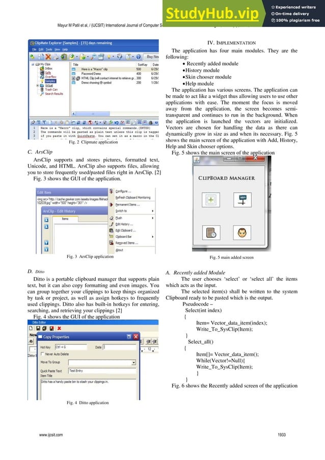 A Novel Method For Making Cut-Copy-Paste Operations Using Clipboard | PDF