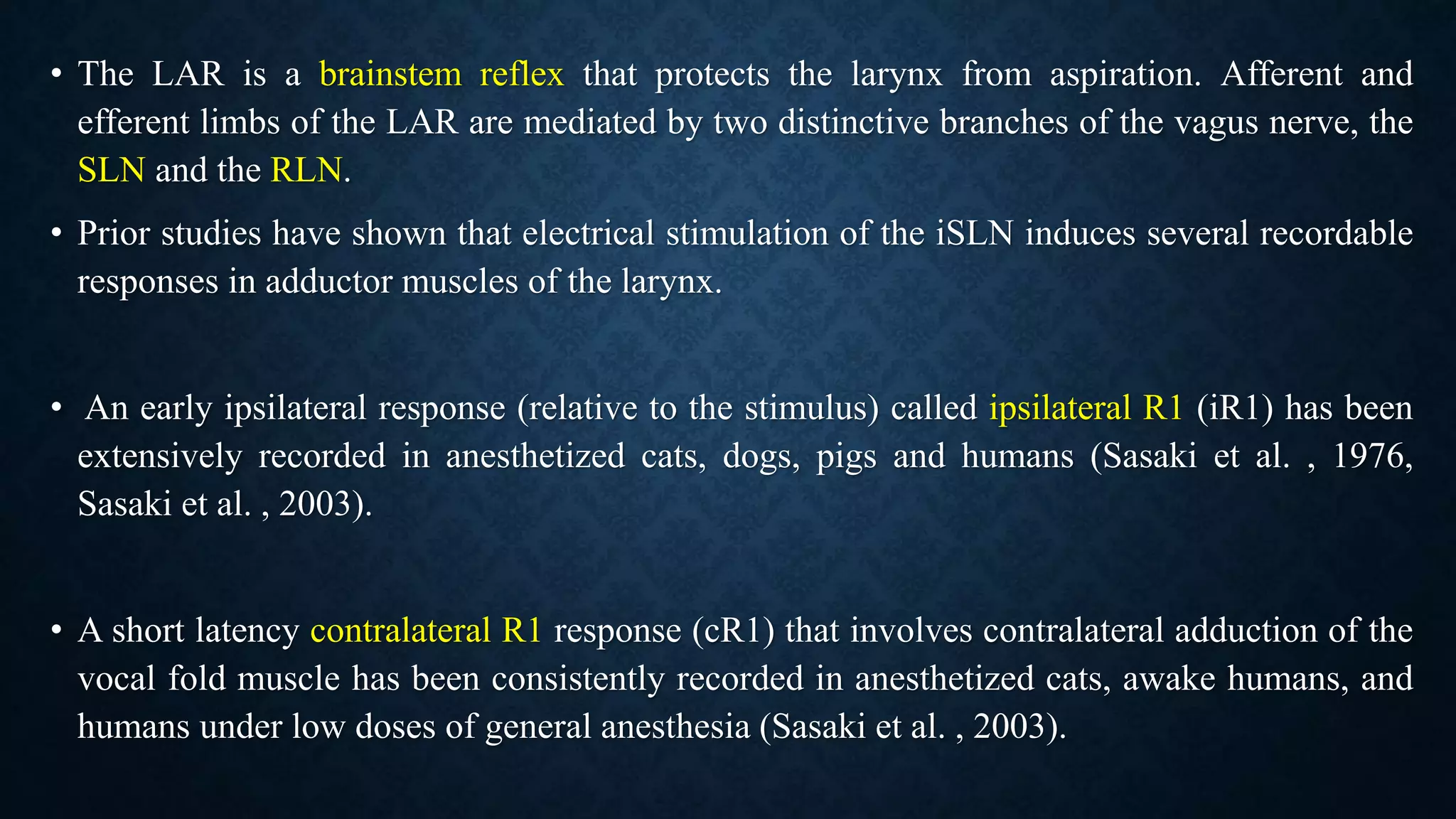 A novel methodology for assessing laryngeal and vagus nerve integrity ...