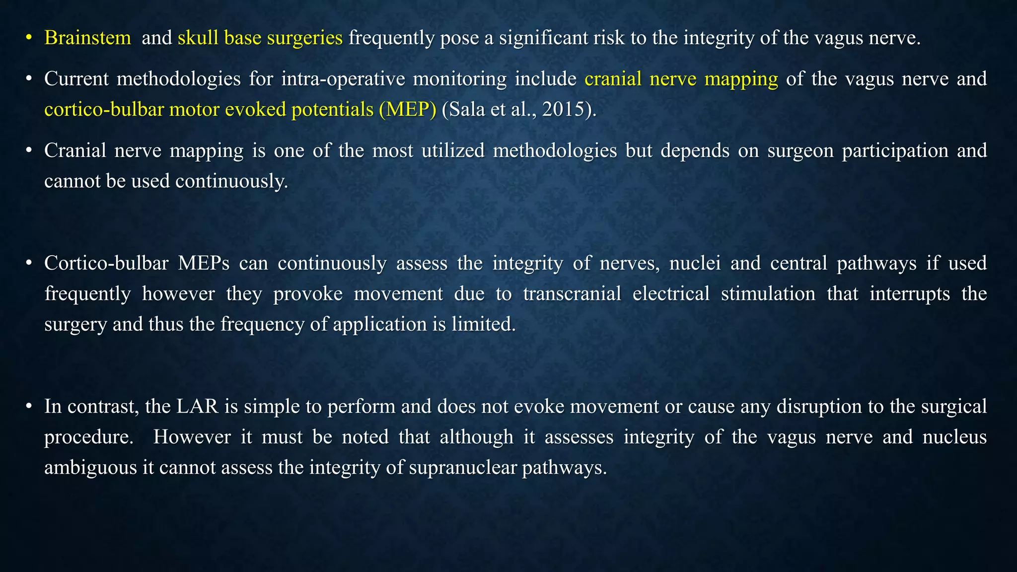A novel methodology for assessing laryngeal and vagus nerve integrity ...
