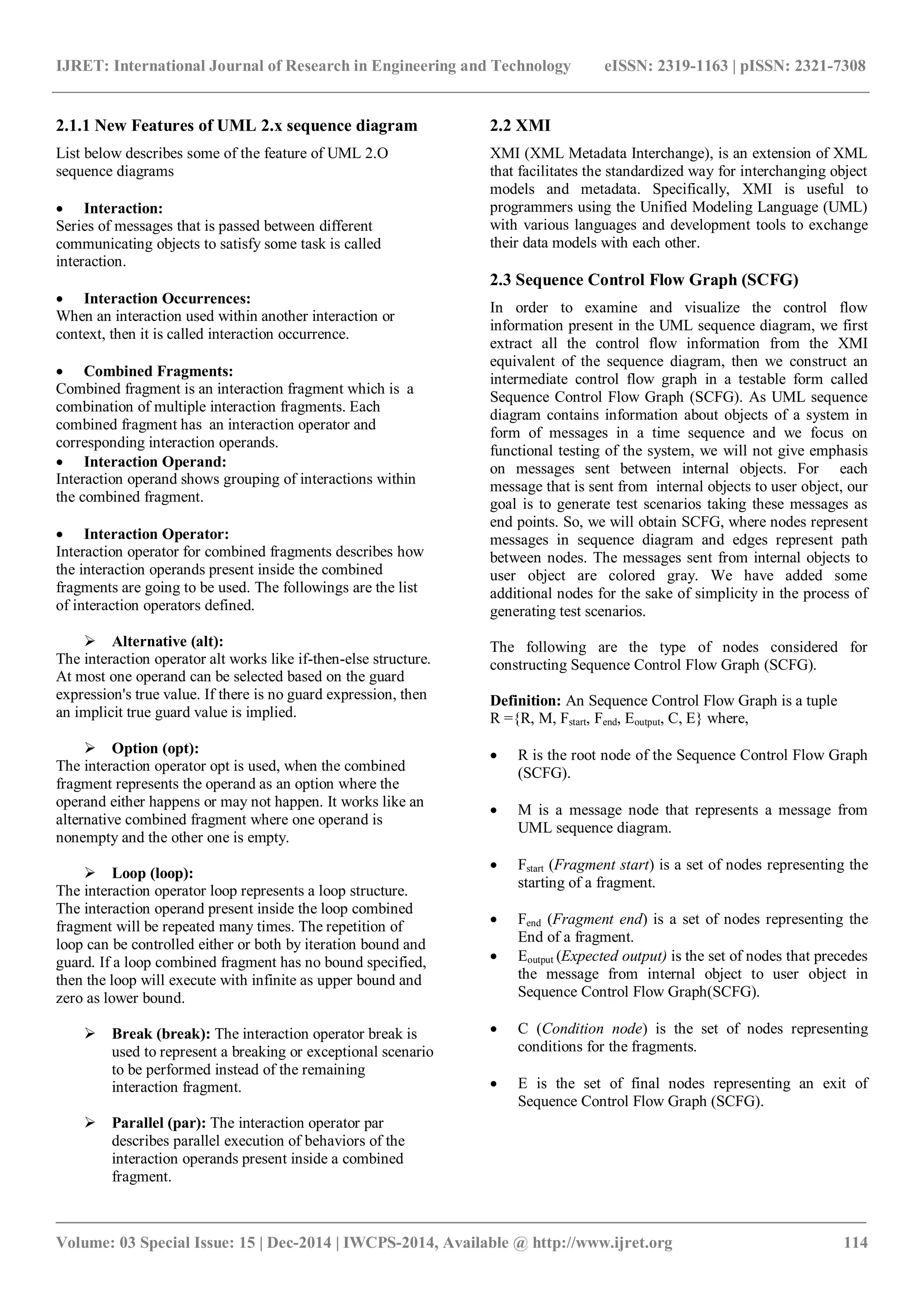 A novel methodology for test scenario generation based on control flow ...