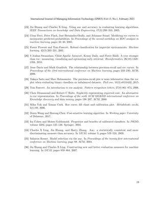 A Novel Performance Measure for Machine Learning Classification | PDF