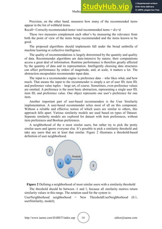 A NOVEL RESEARCH PAPER RECOMMENDATION SYSTEM | PDF