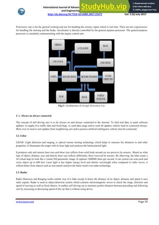 A Novel Review On Google Driverless Autonomous Vehicle | PDF | Automotive Industry | Industries