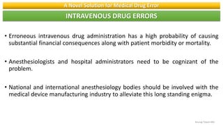 A novel solution for drug error | PPT