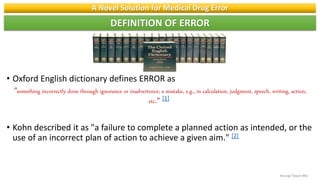 A novel solution for drug error | PPT