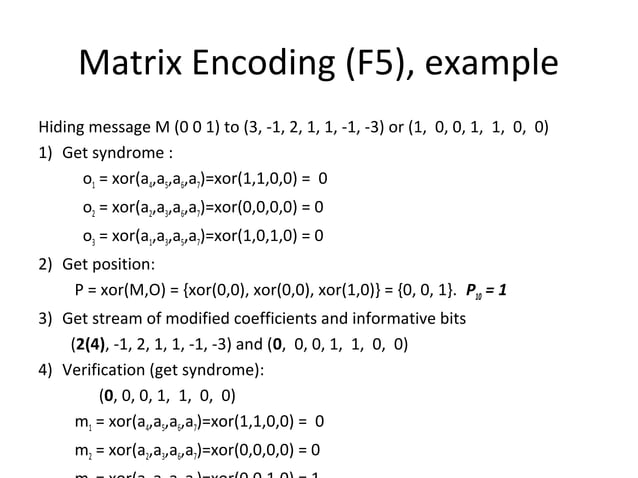 A novel steganographic method for jpeg images | PPT
