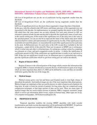 A novel technique in spiht for medical image compression | PDF