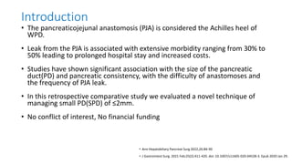 A novel technique of managing undilated small pancreatic duct.pptx