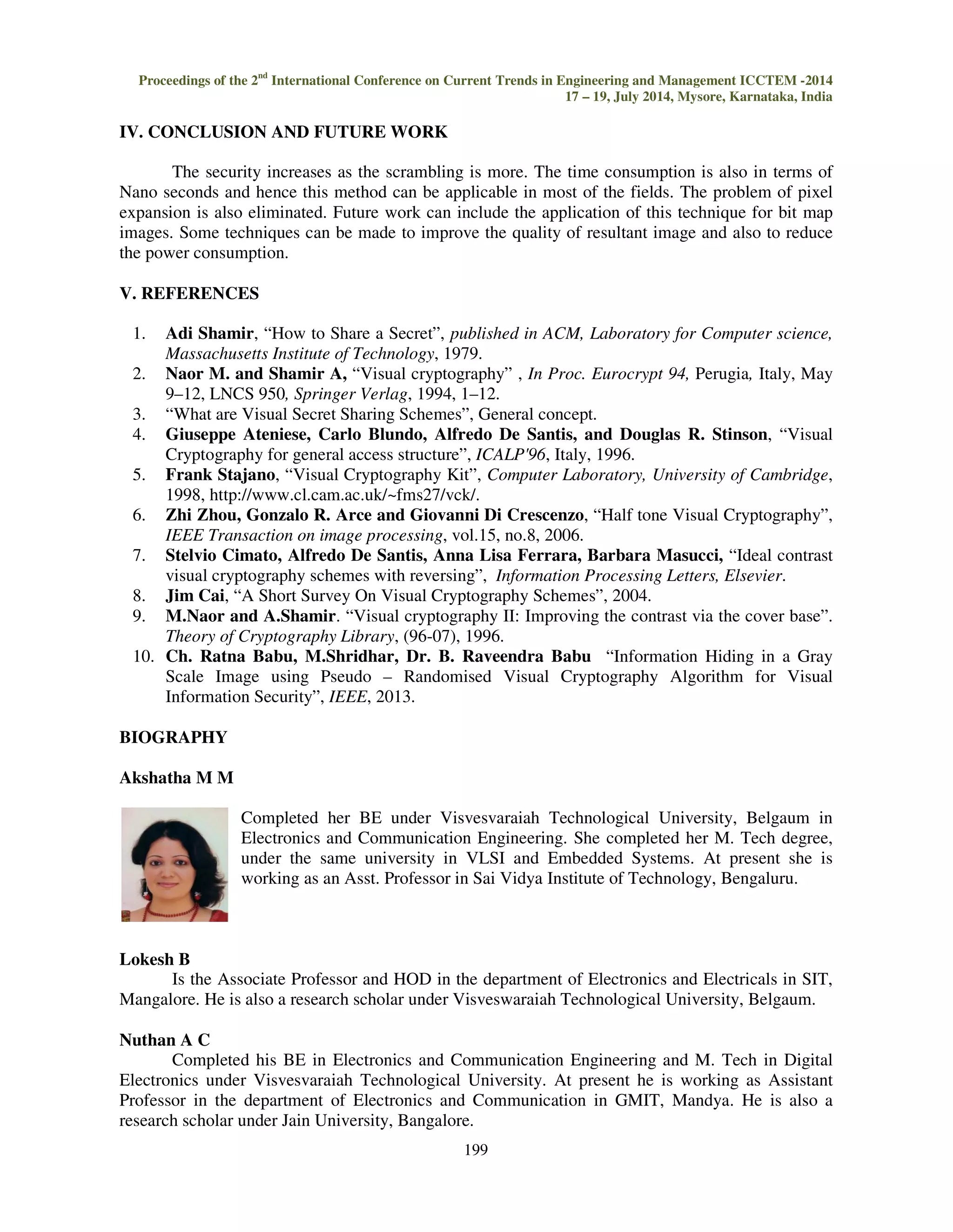 A novel technique of visual cryptography for maintaining the security ...