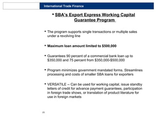 An overview of int'l trade finance latest | PPT