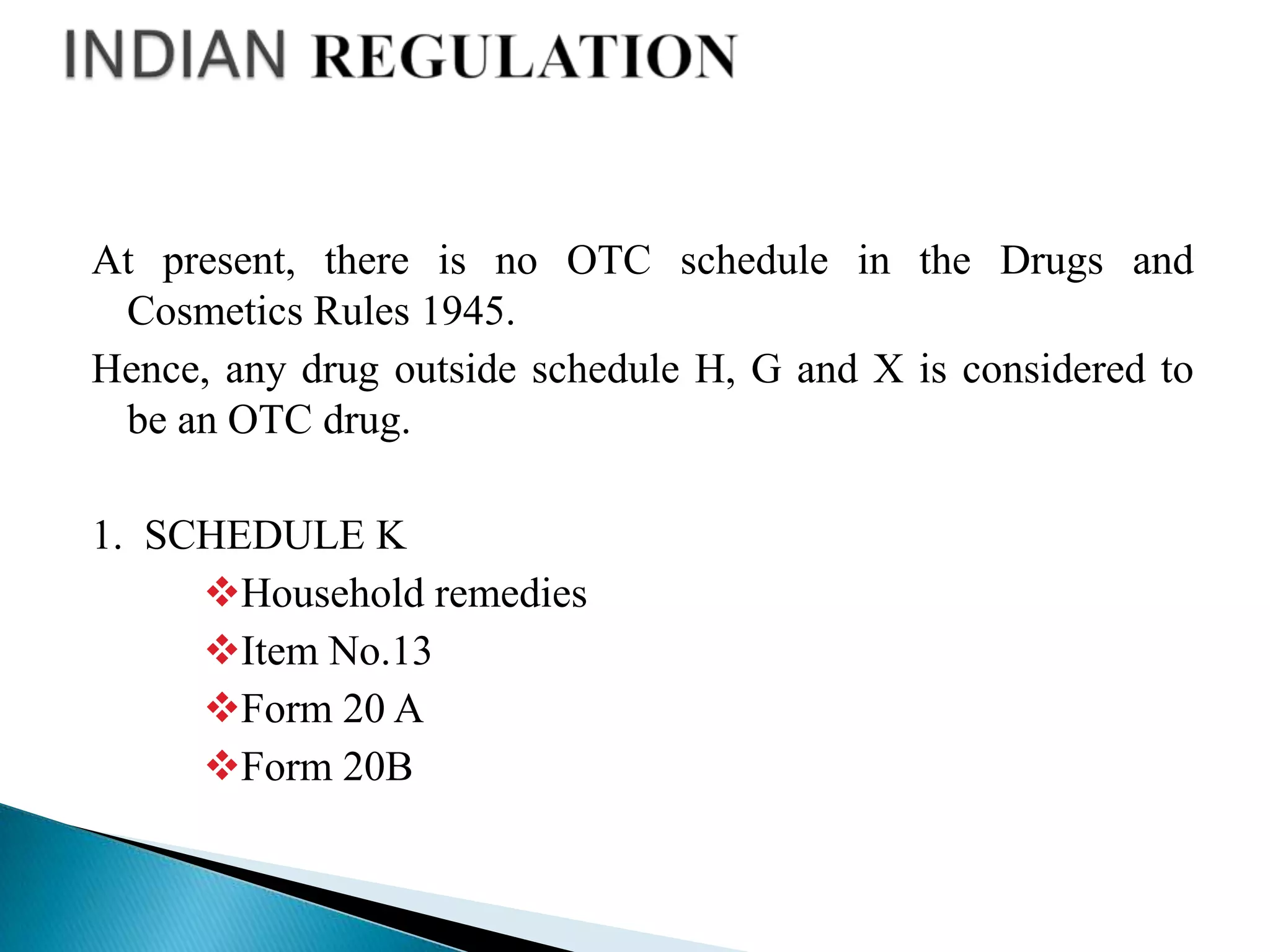 An overveiw on regulation of otc drug product in different country | PPTX