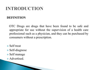 An overveiw on regulation of otc drug product in different country | PPTX