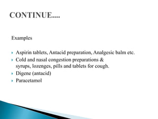 An overveiw on regulation of otc drug product in different country | PPTX