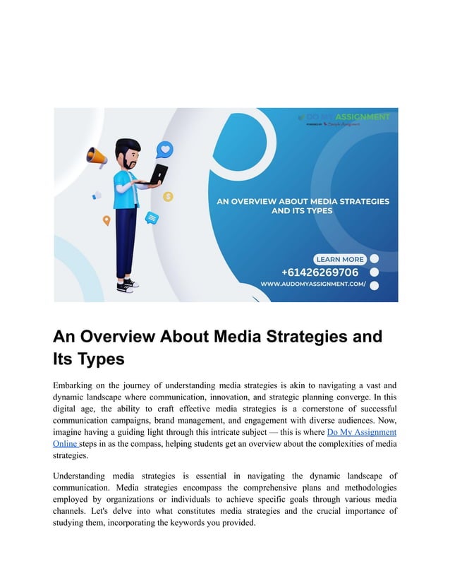 An Overview About Media Strategies and Its Types .pdf