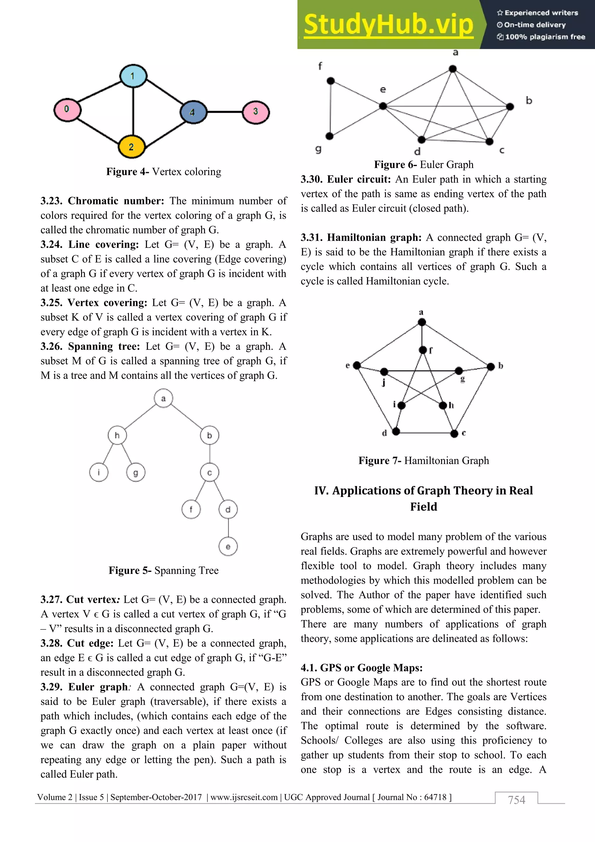 An Overview Applications Of Graph Theory In Real Field | PDF