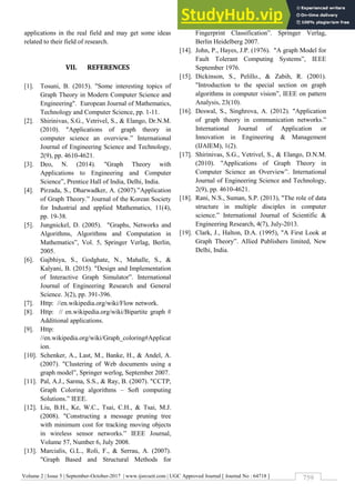 An Overview Applications Of Graph Theory In Real Field | PDF