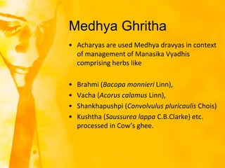 Major Depressive Disorder: Application of Medhya Rasayanas in Major ...