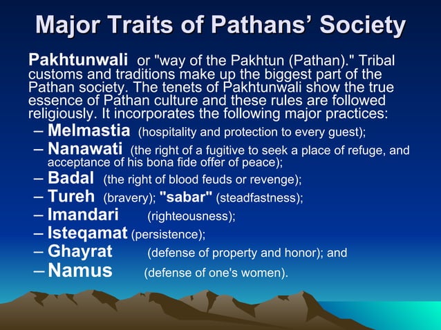 An overview of Pathans' Society | PPT | Islam | Religion & Spirituality