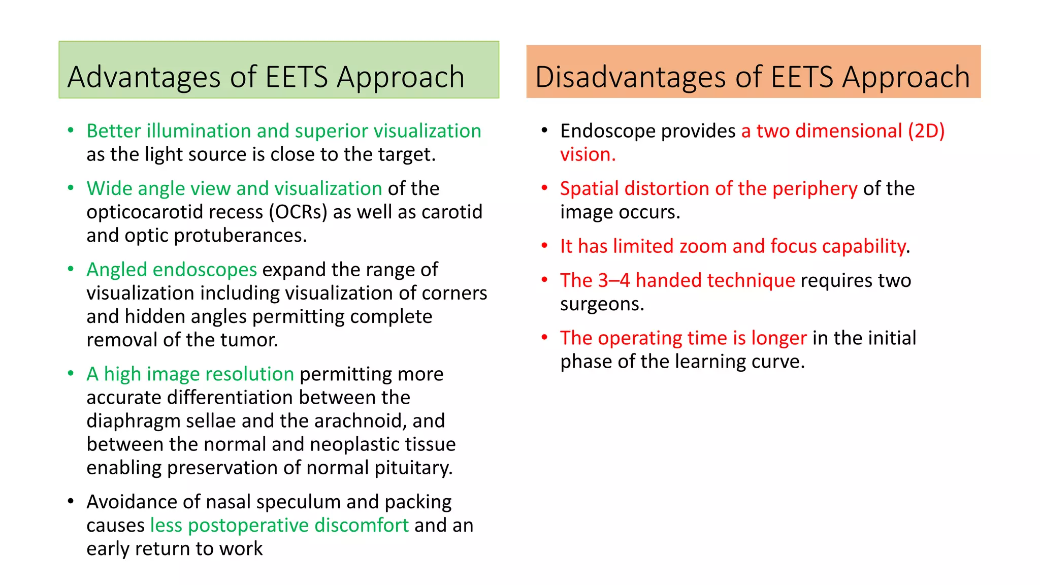 An Overview Of Endoscopic Endonasal Trans Sphenoidal Approach Pptx