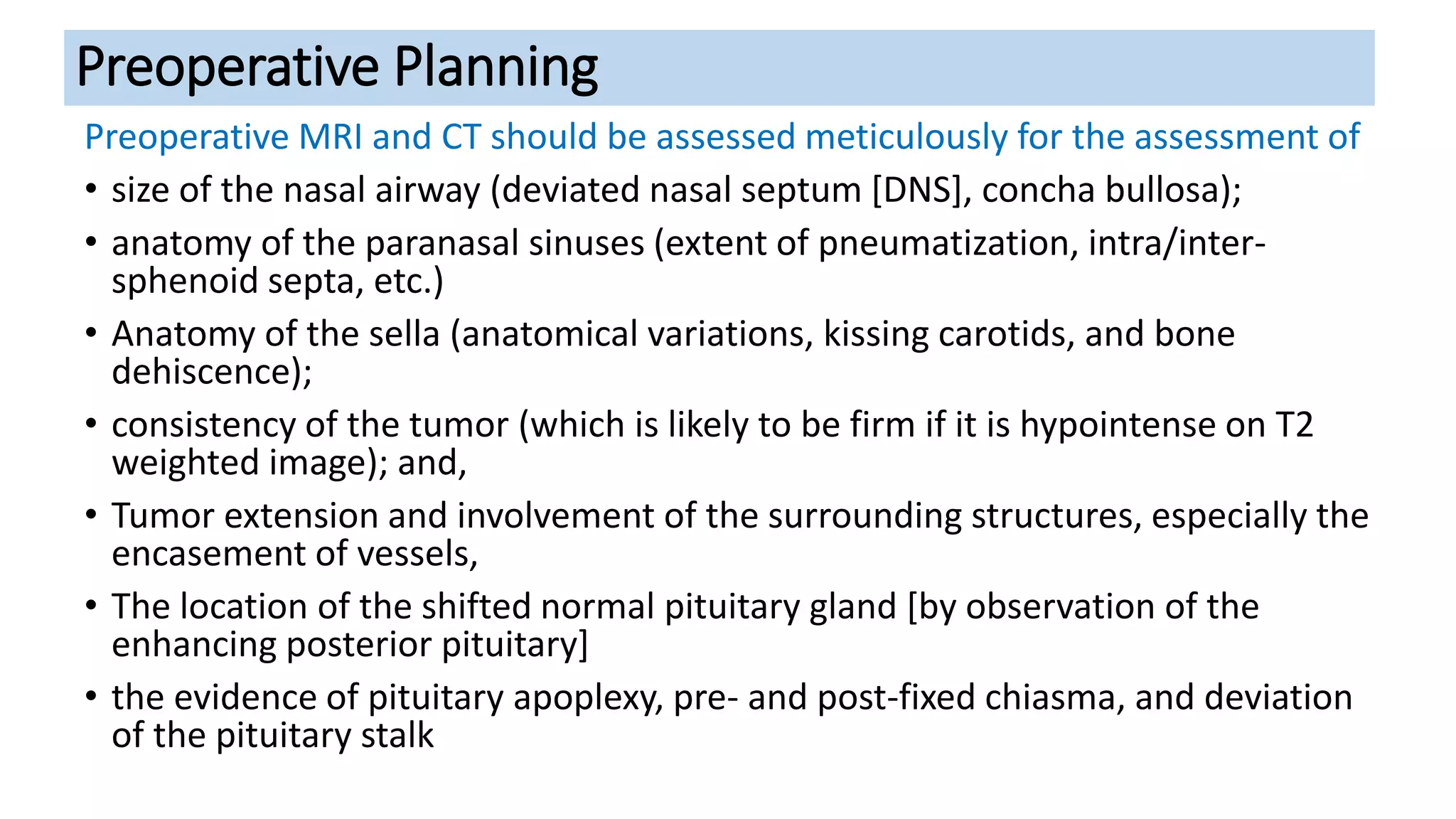 An Overview Of Endoscopic Endonasal Trans Sphenoidal Approach Pptx