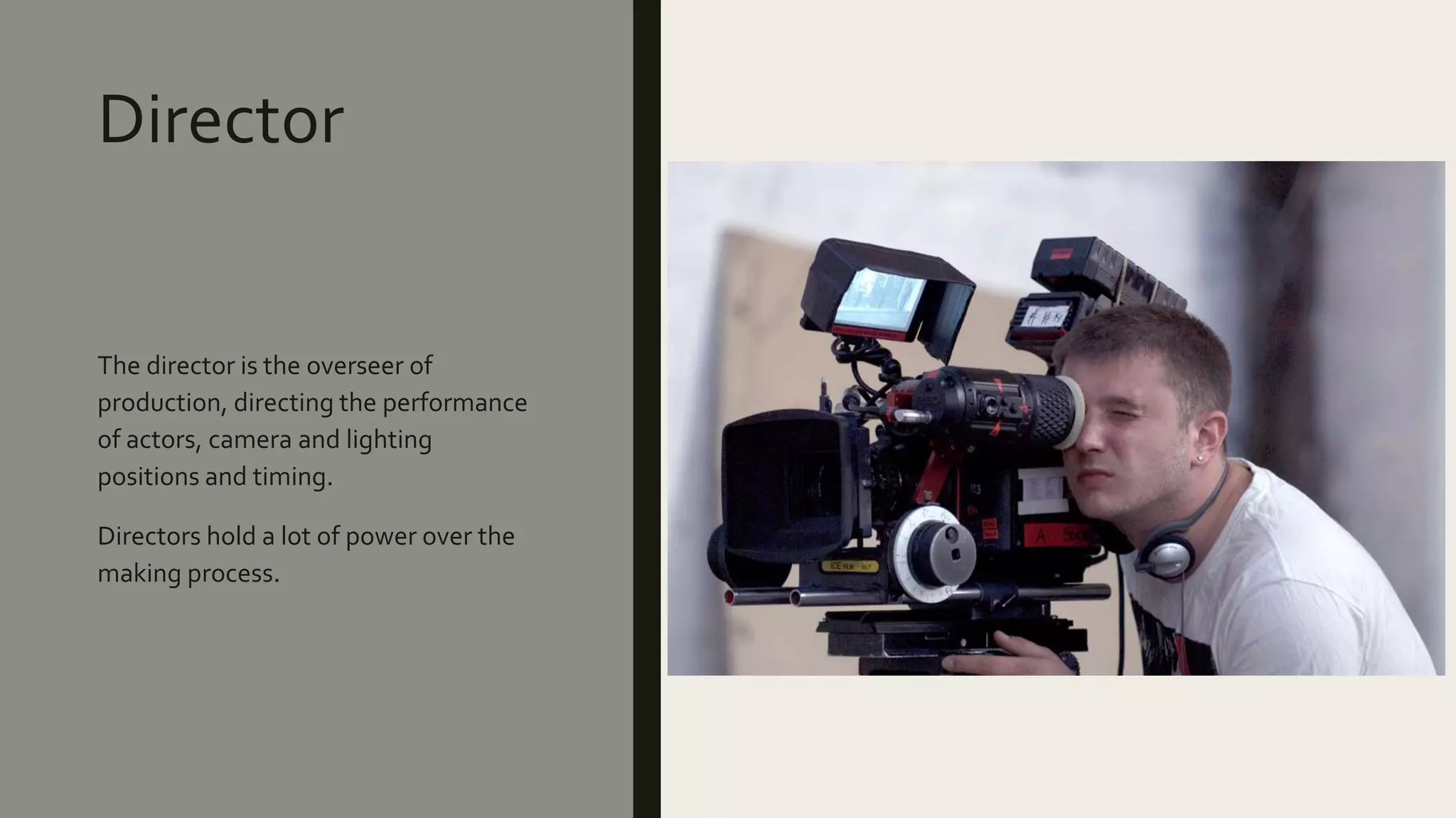 An overview of a film crew | PPTX